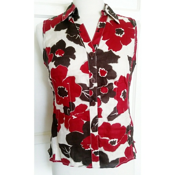 Rafaella | Tops | Nwot Rafaella Button Down Top 0 Linen | Poshmark